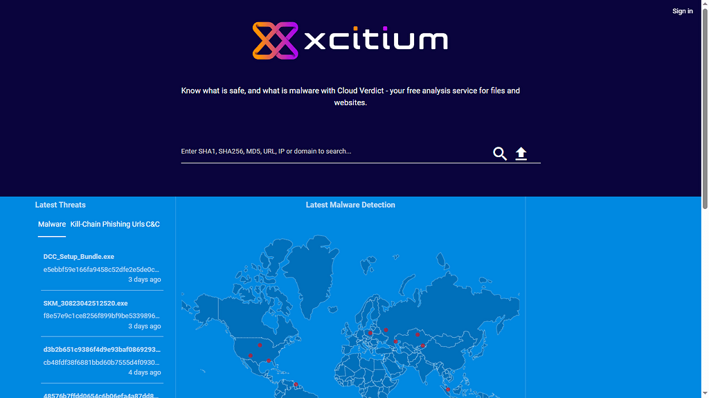 New site https://lookup.verdict.xcitium.com/ is out - XCS - Xcitium ...
